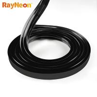 China Black Flex Waterproof LED Neon Lights10*10mm Waterproof Outdoor Neon Decorative Lights for sale