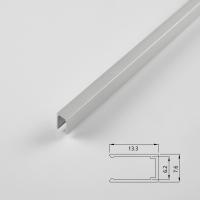 China Silver Flexible Silicone Neon Light Accessories 06*12 slotted / exposed buckle installation for sale