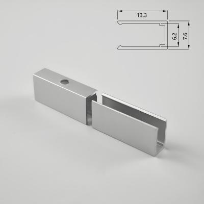 China Silver Flexible Silicone Neon Light Accessories 06*12 slotted / exposed buckle installation for sale