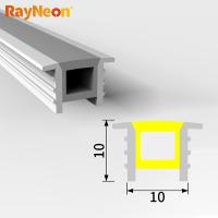 China Silicone LED Strip Light Cover 10*10mm Indoor Flexible LED Strip Cover With Neon Border for sale