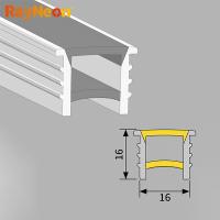 China 16*16mm LED Strip Silicone Cover For Indoor 10mm / 12mm  Board Width for sale