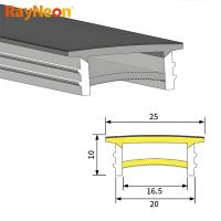 China 20*10mm Silicone LED Strip Cover Flexible With Neon Border for sale