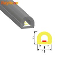 China 13*11 LED Silicone Neon Flexible Light Strip 180 Degree Circular Waterproof LED Neon Lights for sale