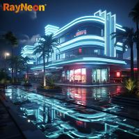 China Outdoor Flexible Silicone Neon Strip Light 180 Degree Circular Waterproof LED Neon Lights for sale