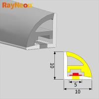 China 10*10 Silicone Neon Strip Light Right Angle Indoor Outdoor Low Voltage LED Strip Light for sale