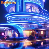 China Fan Shaped Silicone Neon Strip Light Waterproof Flexible 90 Degree Curved LED Strip Light for sale