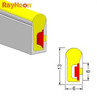 China 06*13mm Silicone Flexible LED Neon Tube IP65 Anti Drop Side Emitting Flexible LED Neon Strip Lights for sale