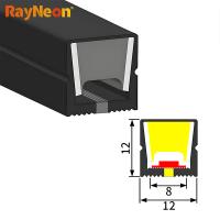 China 120 Degree Beam Angle Silicone Neon Tube 12 * 12cm Neon Hose IP67 Waterproof for sale