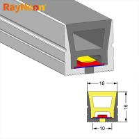 China 16*16 Waterproof IP65 LED Silicone Neon Strips Overhead 24V 2835 Flexible Outdoor Neon Light Strips for sale