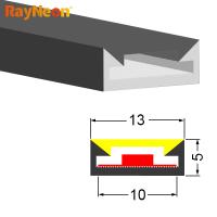 China Full Black Outdoor LED Neon Strips 13*5mm Waterproof Flexible RGB LED Neon Light Strip for sale