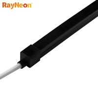 China Black Flex Waterproof LED Neon Lights10*10mm Waterproof Outdoor Neon Decorative Lights for sale