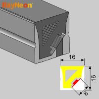 China 3D Bendable Neon Light 16*16mm RGB RGBW Flexible Waterproof IP67 Outdoor LED Wall Washer for sale