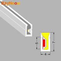 China 04*07mm Side View IP67 Waterproof Neon Lights Indoor Outdoor 24V RGB LED Neon Flex for sale
