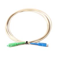 China FTTH SC / APC to SC / UPC patch cord sx mm 0.9mm Jumper fiber optic patch cord for sale