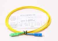 China FTTH SC / APC to SC / UPC patch cord sx mm 0.9mm Jumper fiber optic patch cord for sale
