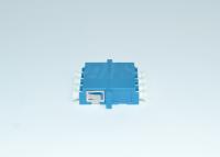 China LC blue 4 core Fiber Optic Adapter For Telecommunications , Optical Networks for sale