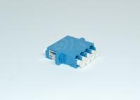 China LC blue 4 core Fiber Optic Adapter For Telecommunications , Optical Networks for sale