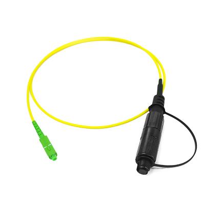 China Fiber Optic H connector MINI SC apc OptiTap single fiber Patch cord for sale