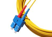 China LC-SC singlemode duplex Fiber Optic Patch Cord 3m Yellow for sale