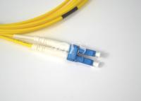 China Singlemode 9 / 125 Duplex Optical Fiber Patch Cord / fiber Optic Jumper LC-LC for sale