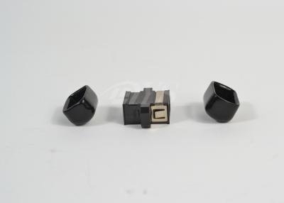 China Black  MPO Fiber Optic Adapter , High Temperature Stabilization for sale