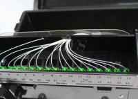 China ABS Fiber Optic Splice Closure SC / APC Locking Buckle Horizontal Ln Line Type for sale