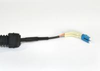 China Outdoor NSN Jumper with bent boot G657A1Optical Fiber Patch Cord Duplex fiber LC Connector for sale