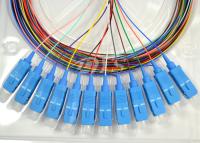 China Good Quality SC/UPC 12 Color Cores Fiber Optic Pigtail With Colorful Cable for sale