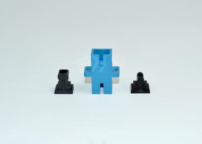China SC-SC Simplex Singlemode Fiber Optic Adapter Blue for sale