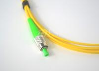China Simplex FC / APC to MU / UPC Optical Fiber Patch Cord ISO9001 / ROHS for sale