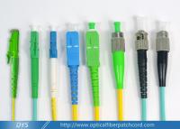 China Singlemode Multimode SC FC ST LC MU E200 MPO Optical Fiber Patch Cord for sale