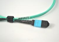 China 24 Core OM3 MPO TO MTP Connector Patch Cord / MTP Optical Connector for sale