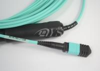 China Standard Green / Elite Yellow fiber optic jumper OM3 MPO - LC 24 Core for sale