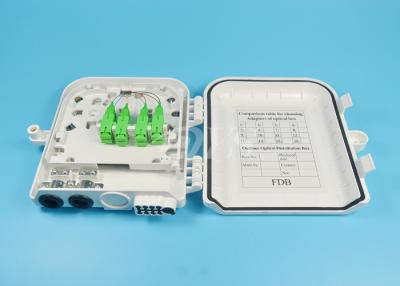 China SC/APC 8 Port Fibre Optic Termination Box , Optical Fiber Termination Box FTTH for sale