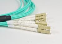 China High Performance MPO/MTP 8 Core Fiber Optic MPO To LC Patch Trunk Cables for sale
