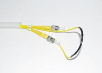 China Yellow 50 Meter Duplex Single Mode Fiber Patch Cord with pulling eye for sale