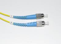 China Yellow 50 Meter Duplex Single Mode Fiber Patch Cord with pulling eye for sale