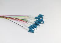 China 12 Fiber MTP/MPO (f) Elite- LC Single Mode Fan-Out Cable Assembly for sale