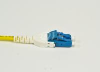 China Single Mode Duplex LC Uniboot Fiber Optic Cable Patch Cord PVC LSZH Jacket Material for sale