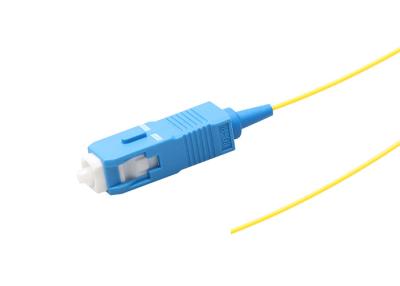 China SC UPC Sm 9/125 0.9mm Fiber Optic Pigtails G657A1 LSZH for sale