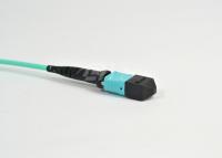 China 12 Fiber Fiber Optic Patch Cable MPO To MPO Jumper APC 0.3dB Return Loss for sale