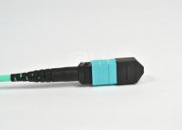 China 12 Fiber Fiber Optic Patch Cable MPO To MPO Jumper APC 0.3dB Return Loss for sale
