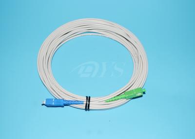 China White Armored G657B3 Patch Cord Single Mode SC - SC / APC Jumper LSZH Jacket for sale
