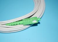 China White Armored G657B3 Patch Cord Single Mode SC - SC / APC Jumper LSZH Jacket for sale