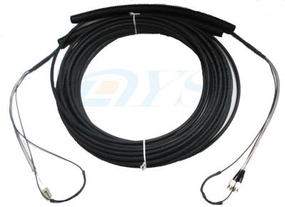 China Pulling Eye Pre-terminated Optical Fiber Patch Cord , Multimode Fiber Patch Cable for sale