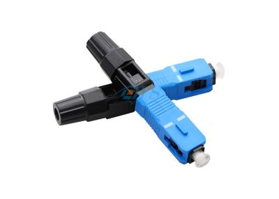 China SC APC UPC Fiber Optic Fast Connector For FTTH Drop Cable Field Termination for sale