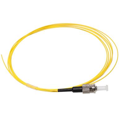 China ST Connector Singlemode Fiber Pigtail 0.9mm Cable 1m Length for sale