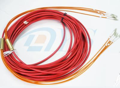 China 4 Cores Armoured Multimode Optical Fiber Patch Cord High Flexibility for FTTH for sale