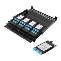 China LGX Module MPO to LC Cassette 12 Fiber MPO Cassette For MPO Patch Panel for sale
