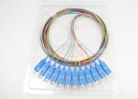 China 12 Cores SC Singlemode Optical Fiber Patch Cord For Optical Test Equipment for sale